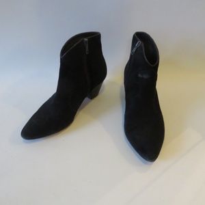 Ash | Shoes | Ash Black Suede Pointed Toe Booties Sz 39m | Poshmark